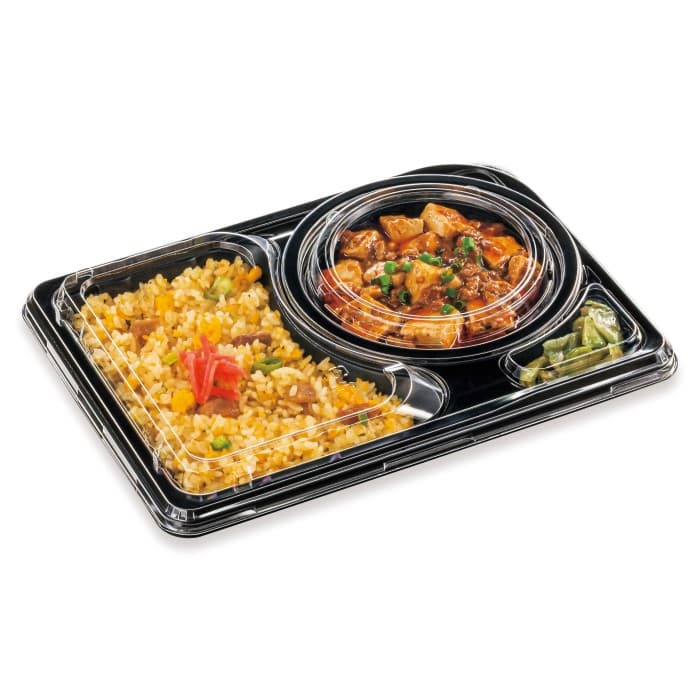 【サンプル】CBFNランチ12 黒 本体2枚｜foodware+